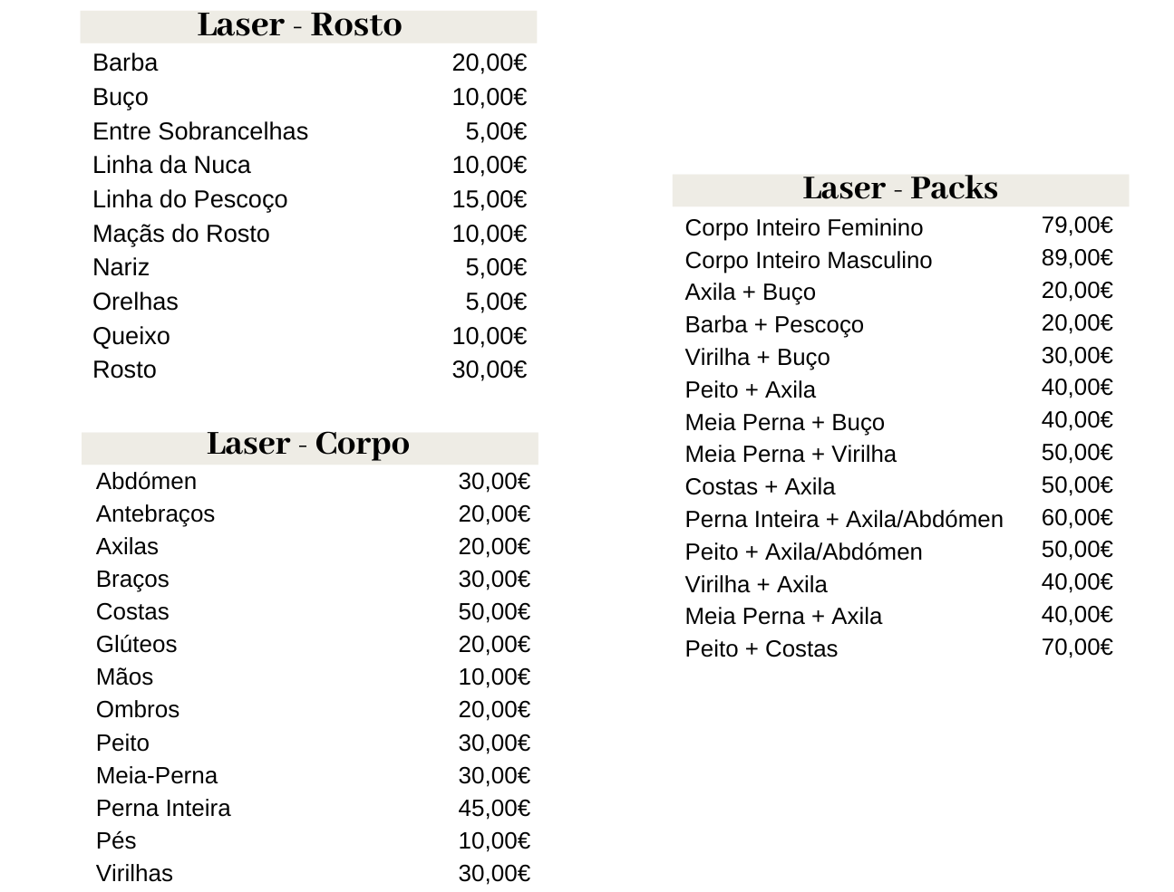 Depilação a Laser – XB Cabeleireiros & Barbearias